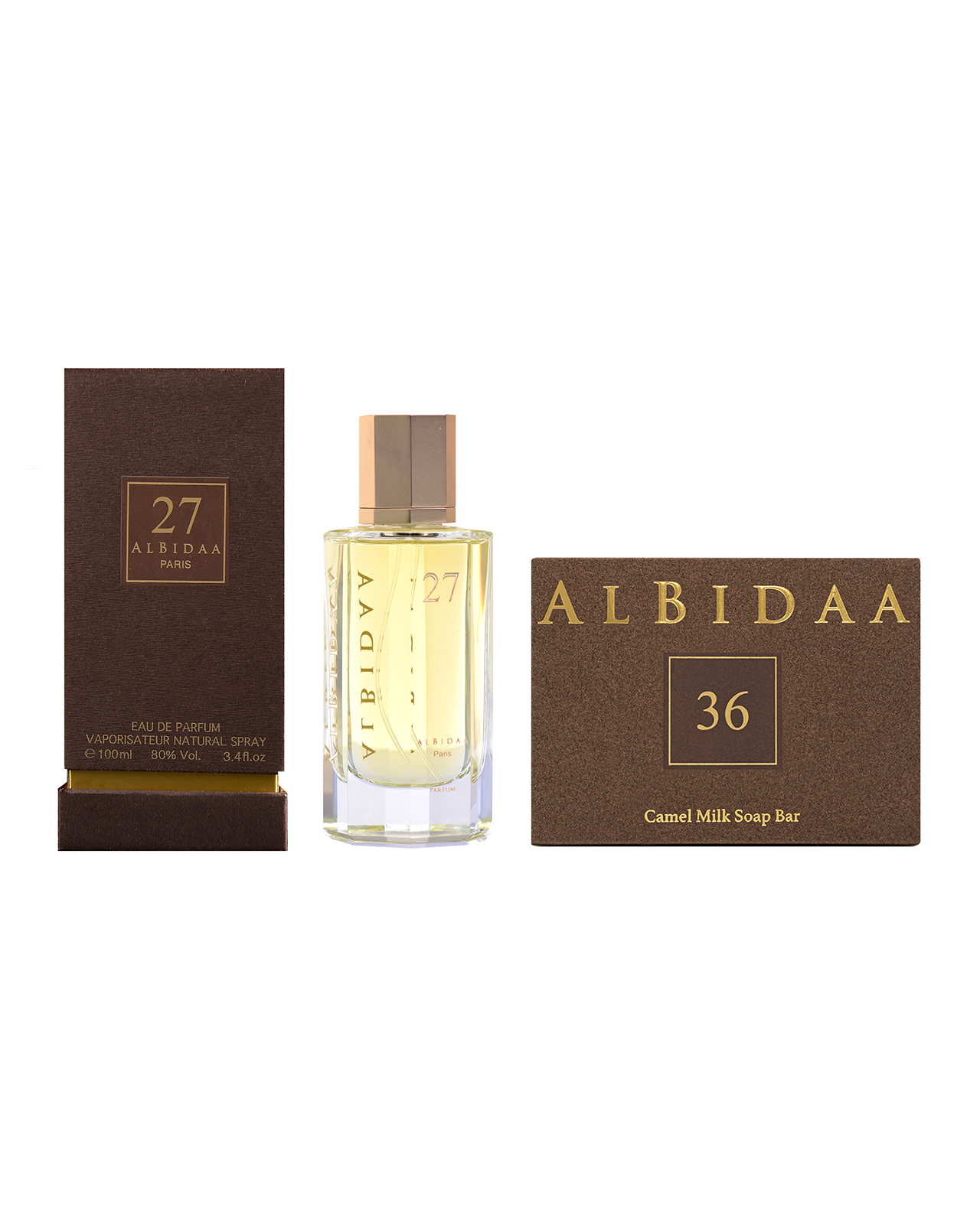 Perfume 27 and Soap Bar 36 - Albidaa