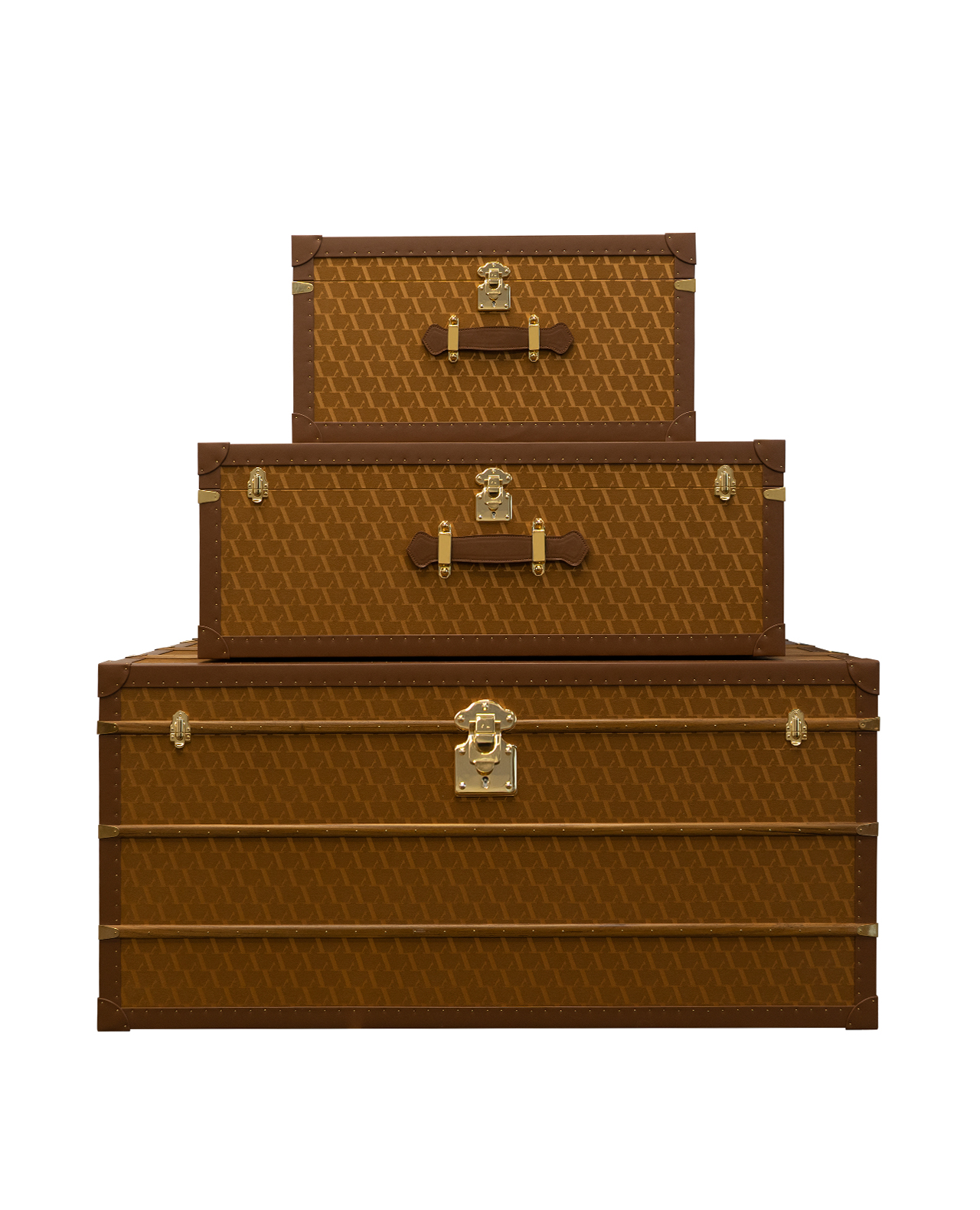 Gold and Brown Trunk Set - Albidaa