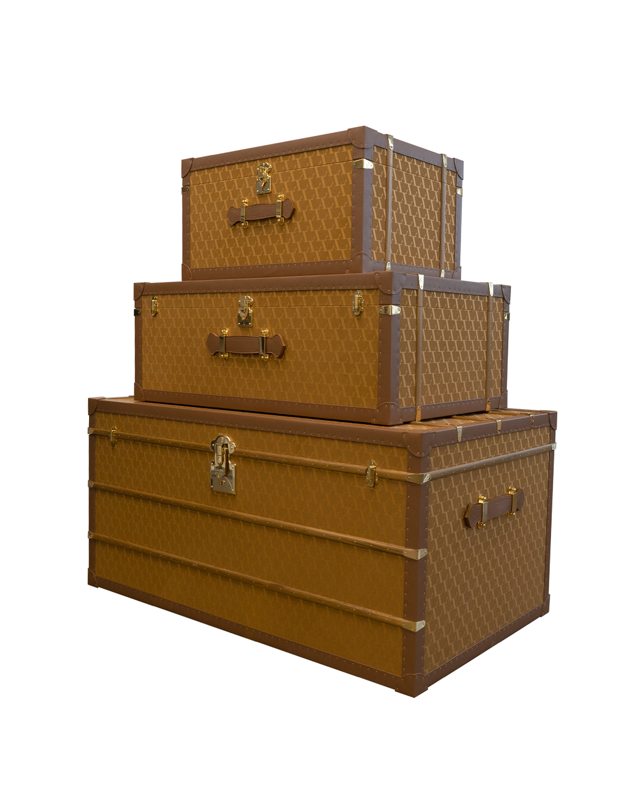 Gold and Brown Trunk Set - Albidaa