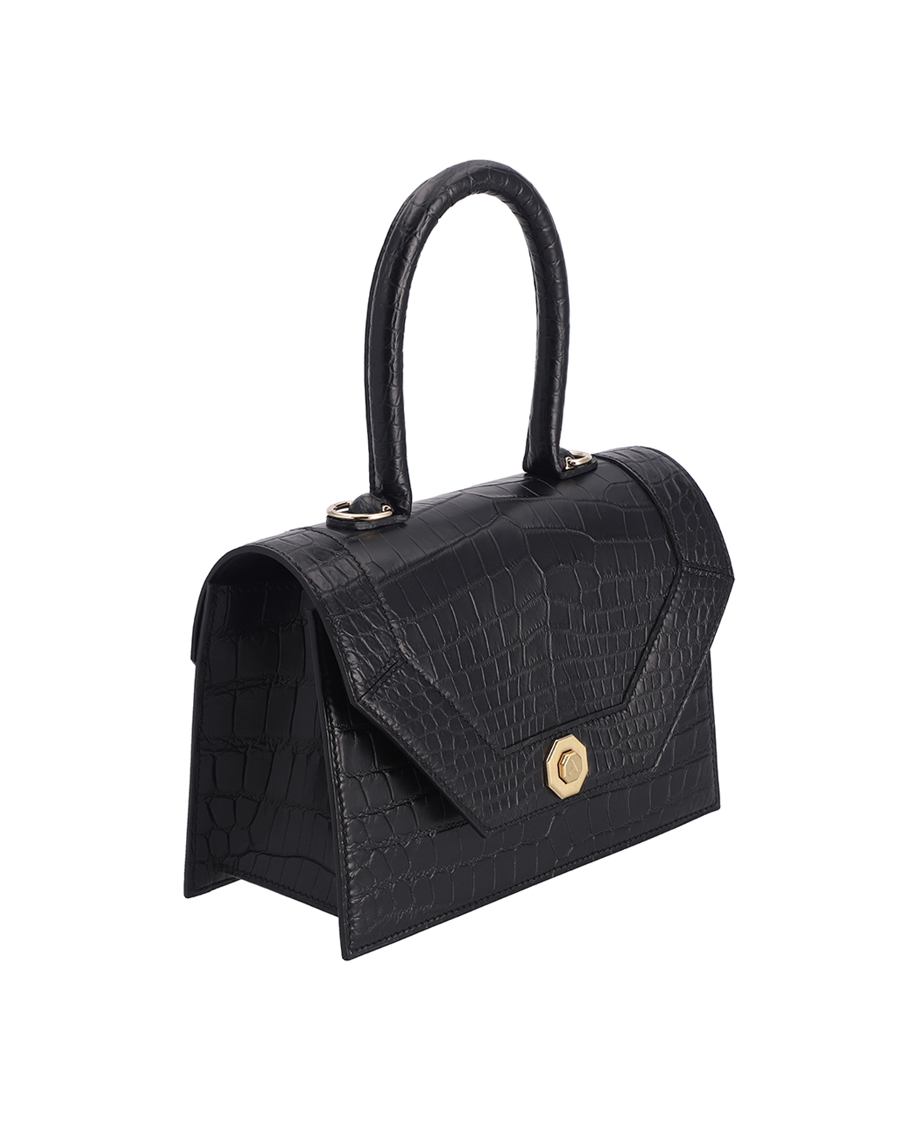 Black Full Alligator Bag – Albidaa