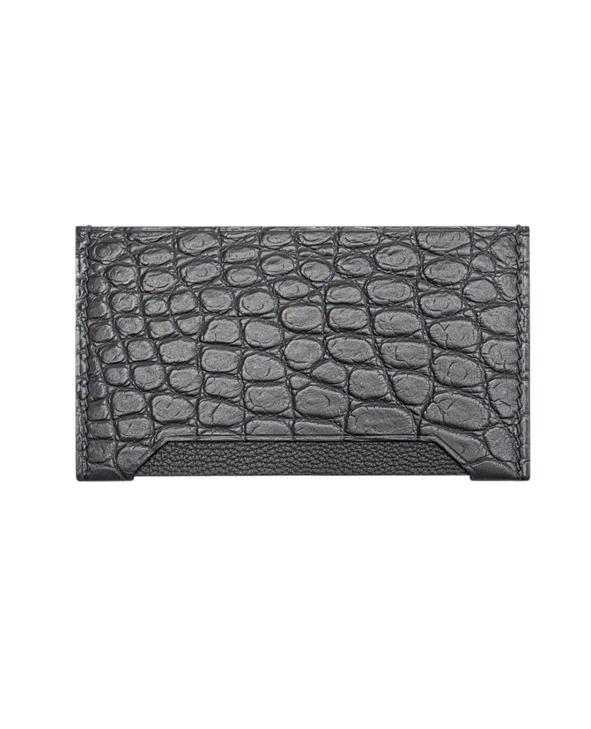 Alligator Leather Card Holder Black – Albidaa