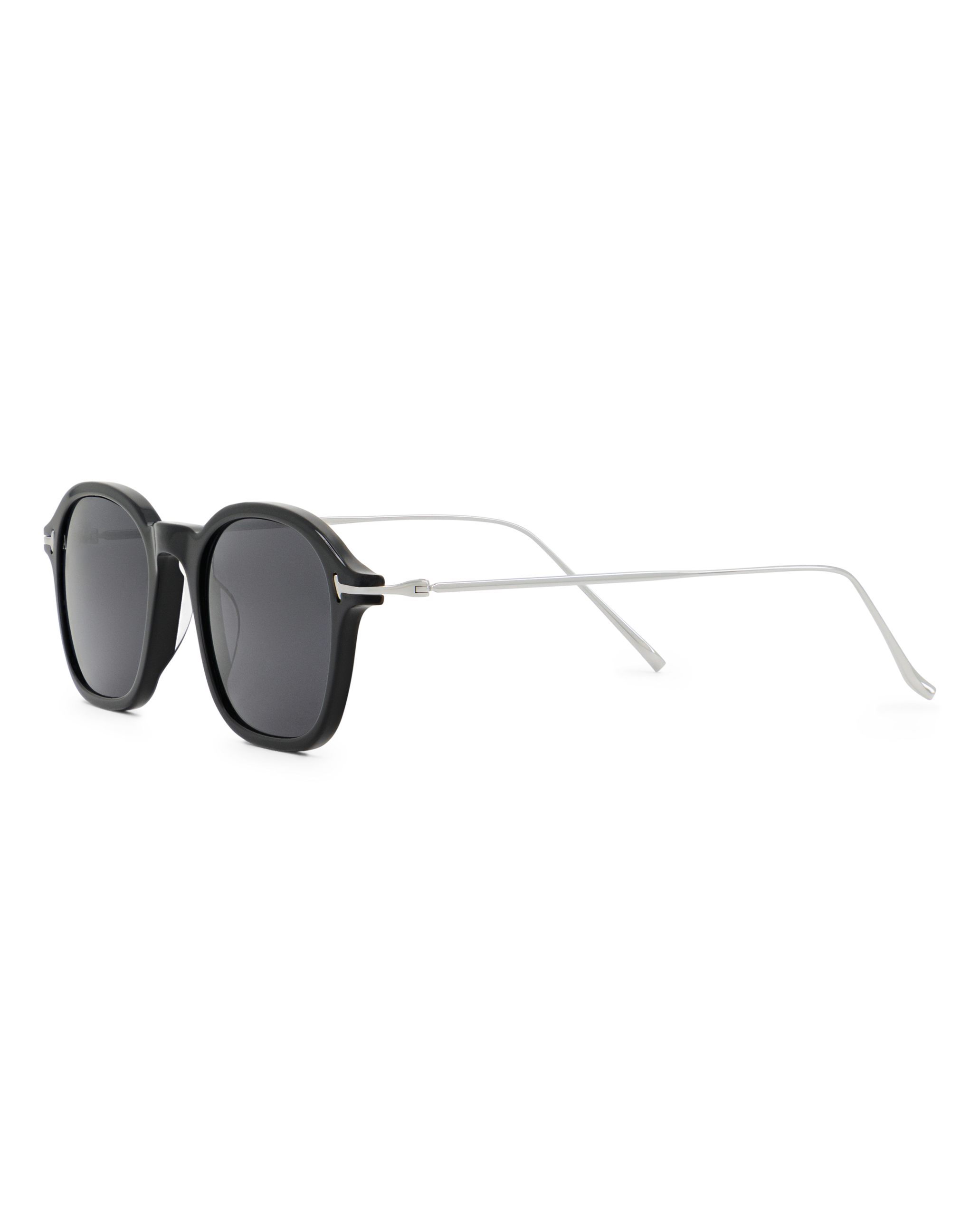 Square Titanium Sunglasses – Shiny Black - Albidaa