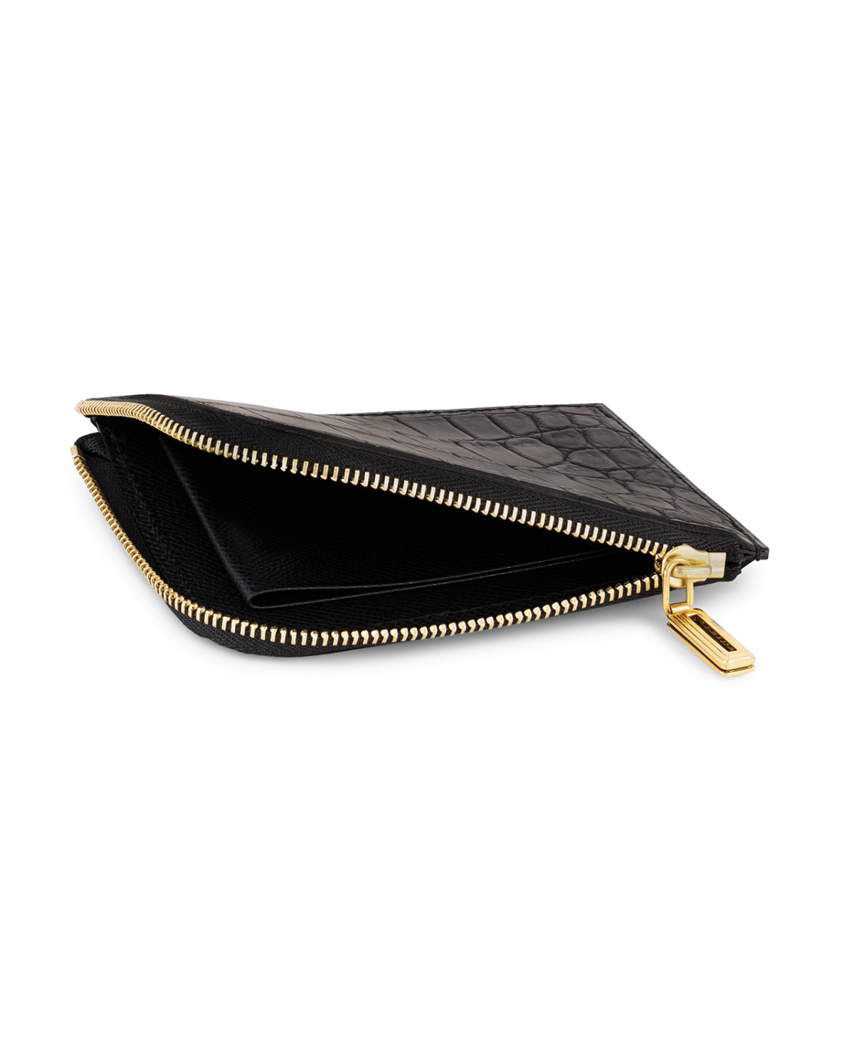 Zip Wallet – Alligator, Black – Albidaa